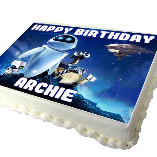 WALL-E Birthday Cake Topper With Any Name - Etsy