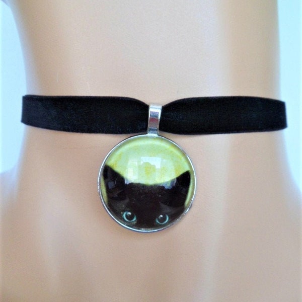 Velvet Choker Gothic - Etsy