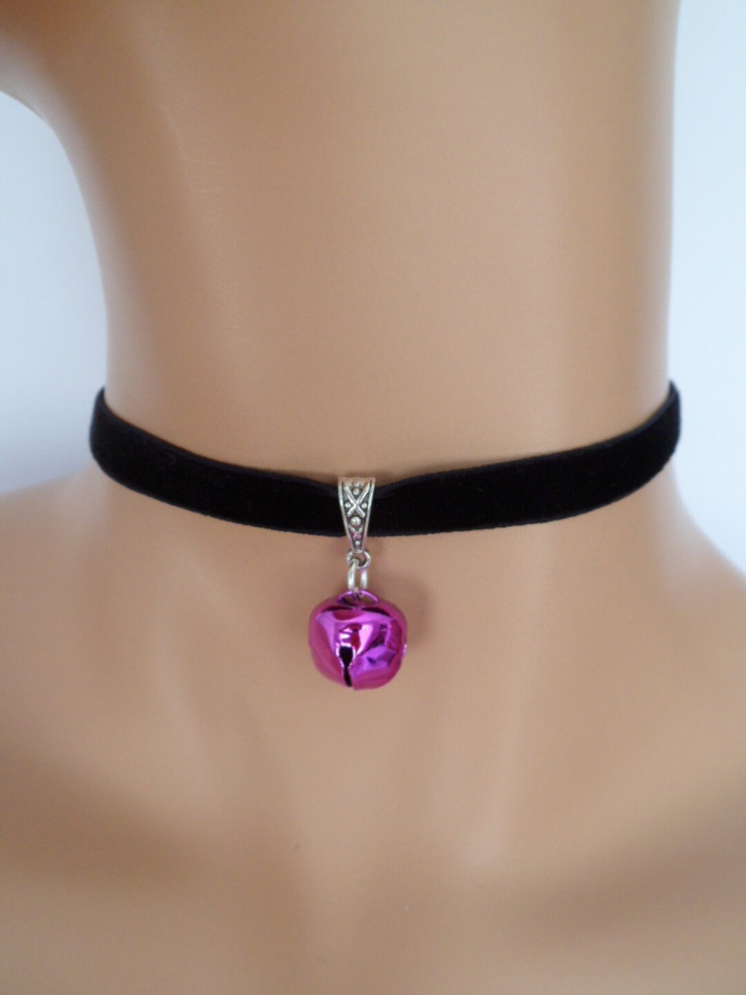 Cat Bell Choker, Purple - Etsy