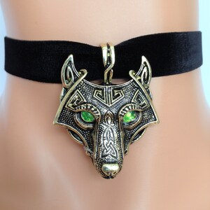 Black Velvet Wolf Choker - Etsy