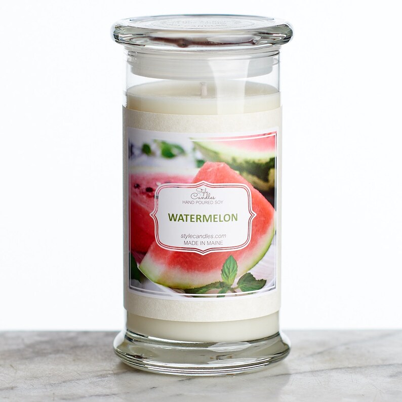 Watermelon Soy Ring Candle - Etsy