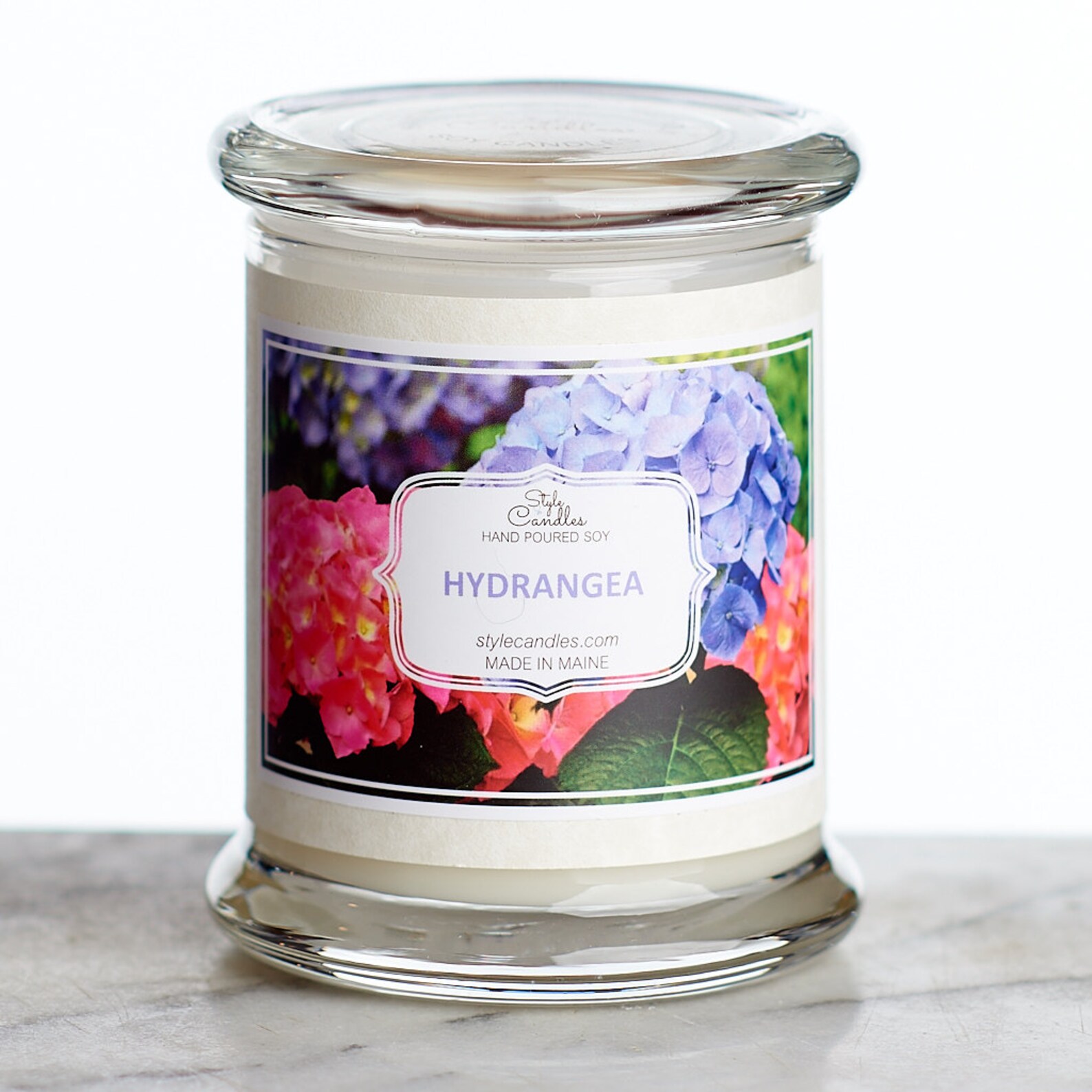 Hydrangea Soy Candle - Etsy