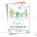 Cactus Birthday Invitation, Editable Cactus Party Invite, Cute Birthday ...