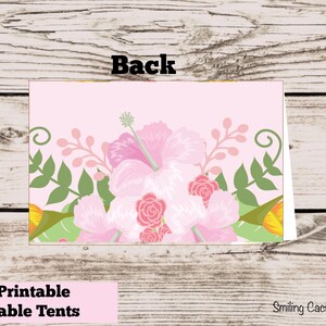 Flamingo Birthday Party Decoration, Food Label, Printable Table Tents ...