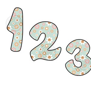 Flower Power Alphabet Letter Set | Doodle Letters | Digital Download ...