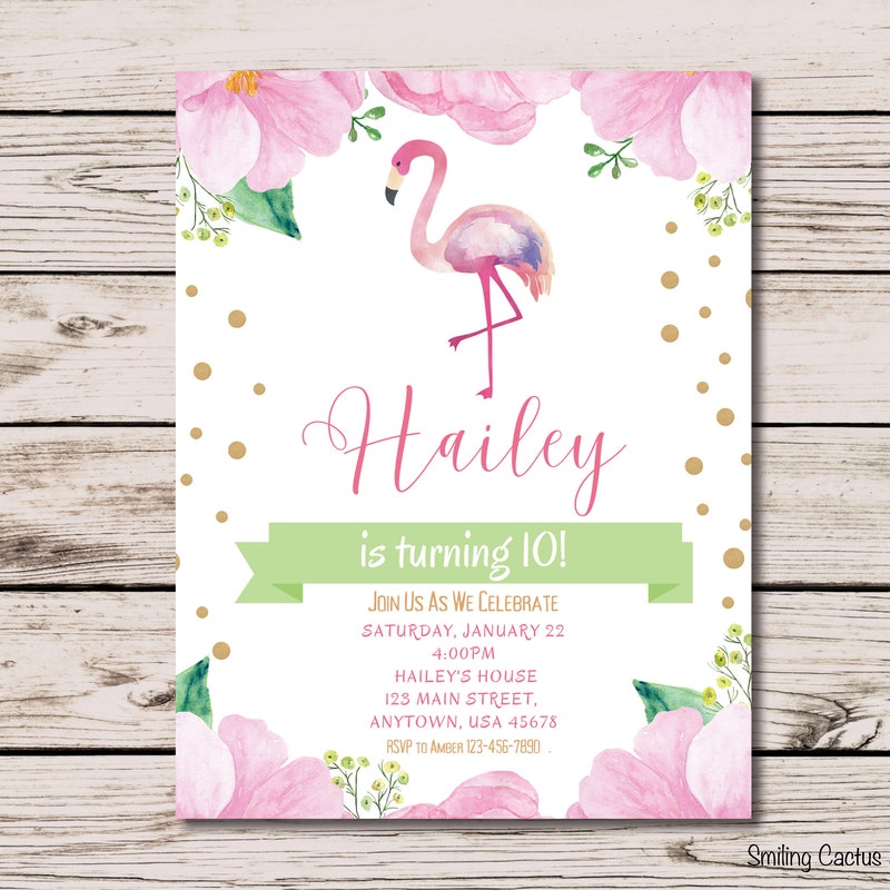 Flamingo Invites - Etsy