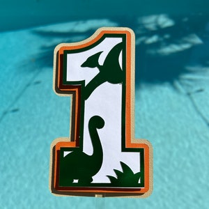 Dinosaur Birthday, One Cake Topper, First Birthday Cake Topper, Smash ...