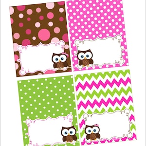 Owl Food Table Tents, Owl Food Labels, Look Whoo's Having a Birthday ...