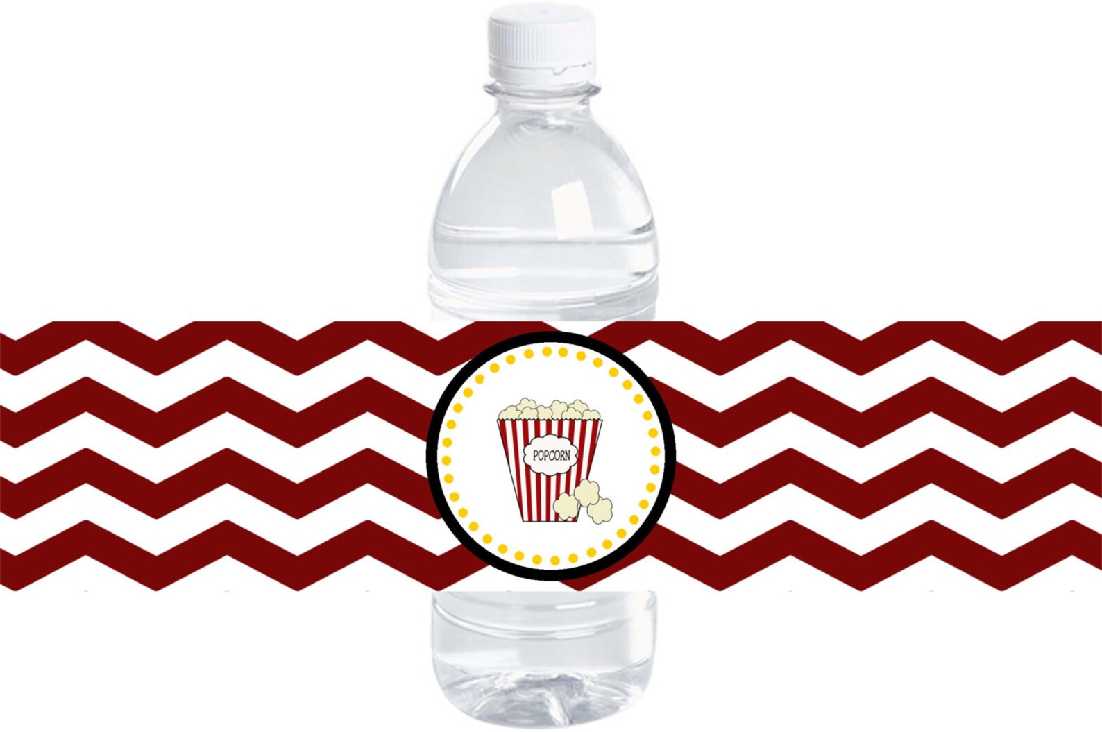 Movie Night Bottle Label Wraps INSTANT DOWNLOWD DIY - Etsy