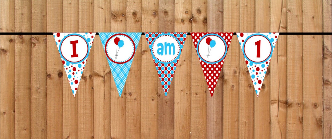 First High Chair Banner, I Am One Banner, INSTANT DOWNLOAD Printable ...
