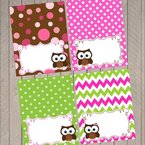 Owl Food Table Tents, Owl Food Labels, Look Whoo's Having a Birthday ...