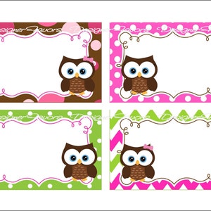 Owl Food Table Tents, Owl Food Labels, Look Whoo's Having a Birthday ...