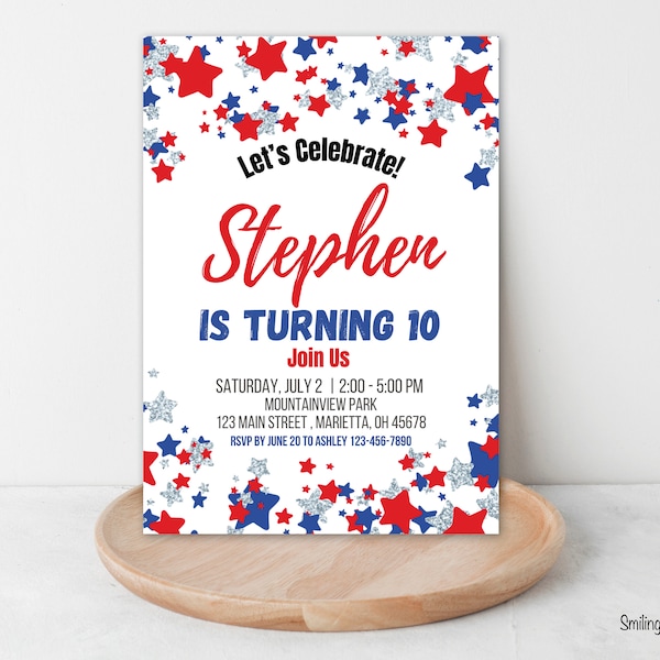 Patriotic Birthday Party - Etsy