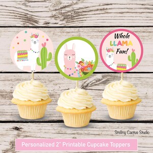 EDITABLE Llama Birthday Party Invitation, Printable File, Canva ...