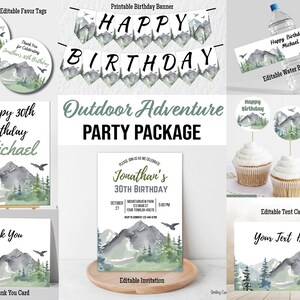 Outdoor Adventure Party Decorations, the Great Outdoors Birthday ...