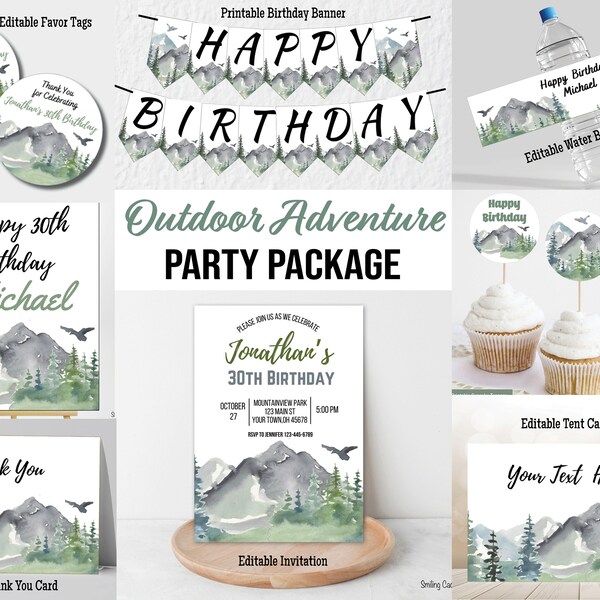 Outdoors Birthday - Etsy