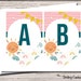 Boho Rainbow Banner Alphabet, Boho Baby Shower Banner Set, Printable ...
