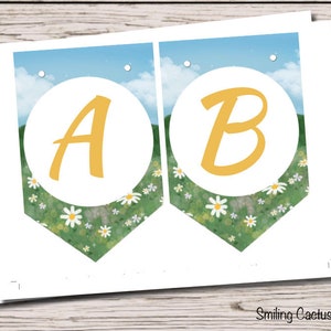 Woodland Creature Banner Alphabet, 1st Birthday Banner Letters ...