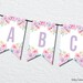 Boho Rainbow Banner Alphabet, Boho Baby Shower Banner Set, Printable ...