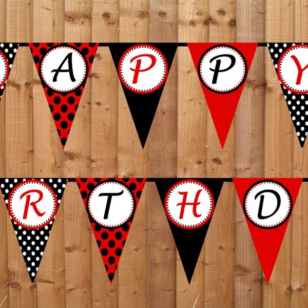 Ladybug Banner - Etsy