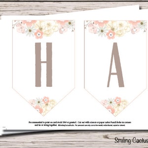 Floral Elephant Birthday Banner, Baby Elephant Decor, Elephant Birthday ...