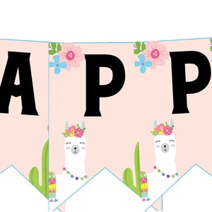 EDITABLE Llama Birthday Party Invitation, Printable File, Canva ...