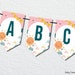 Boho Rainbow Banner Alphabet, Boho Baby Shower Banner Set, Printable ...