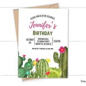 Cactus Party Decoration, Cactus Birthday Decor, Fiesta Birthday Party ...
