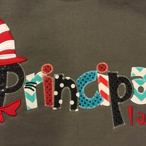 Principal I Am Applique Blingy T-shirt - Etsy