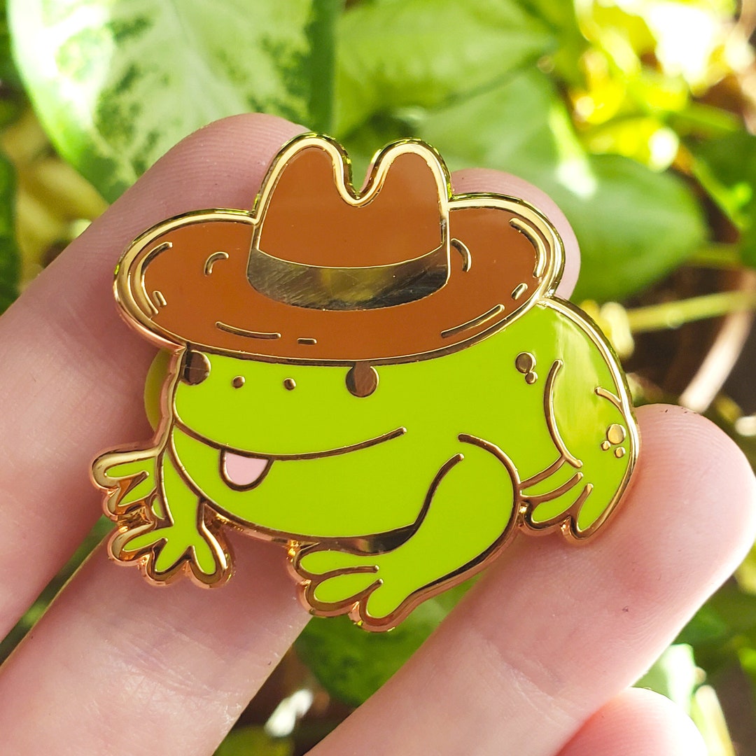 Cowboy Frog - Hard Enamel Pin - Etsy