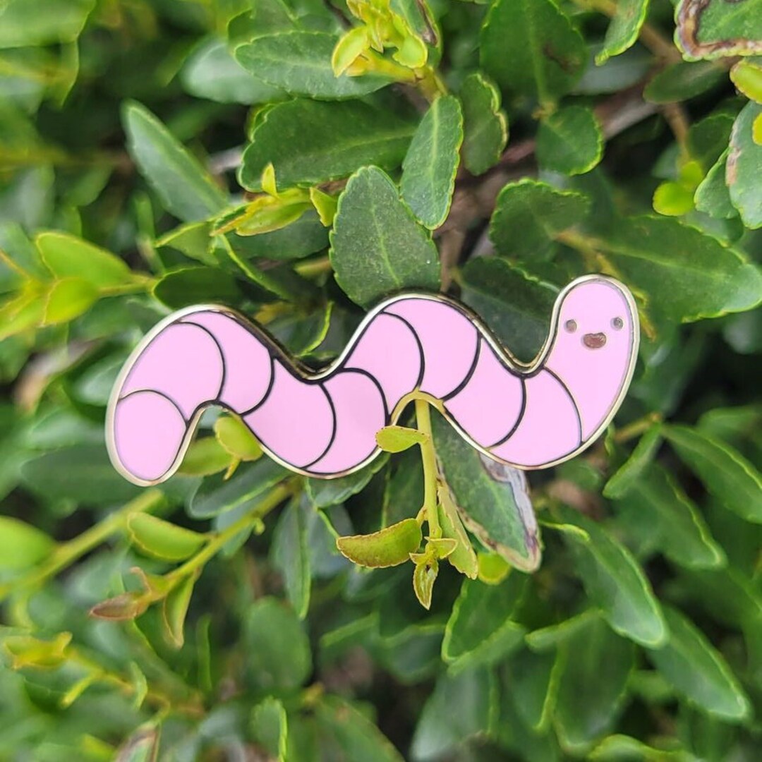 Worm - Hard Enamel Pin - Etsy