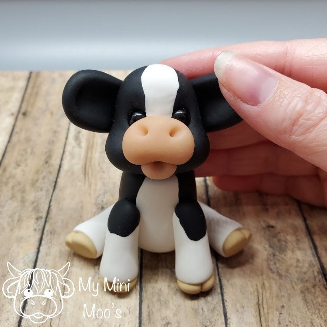 Molly! the "mini Moo" Polymer Clay Sculpture - Etsy