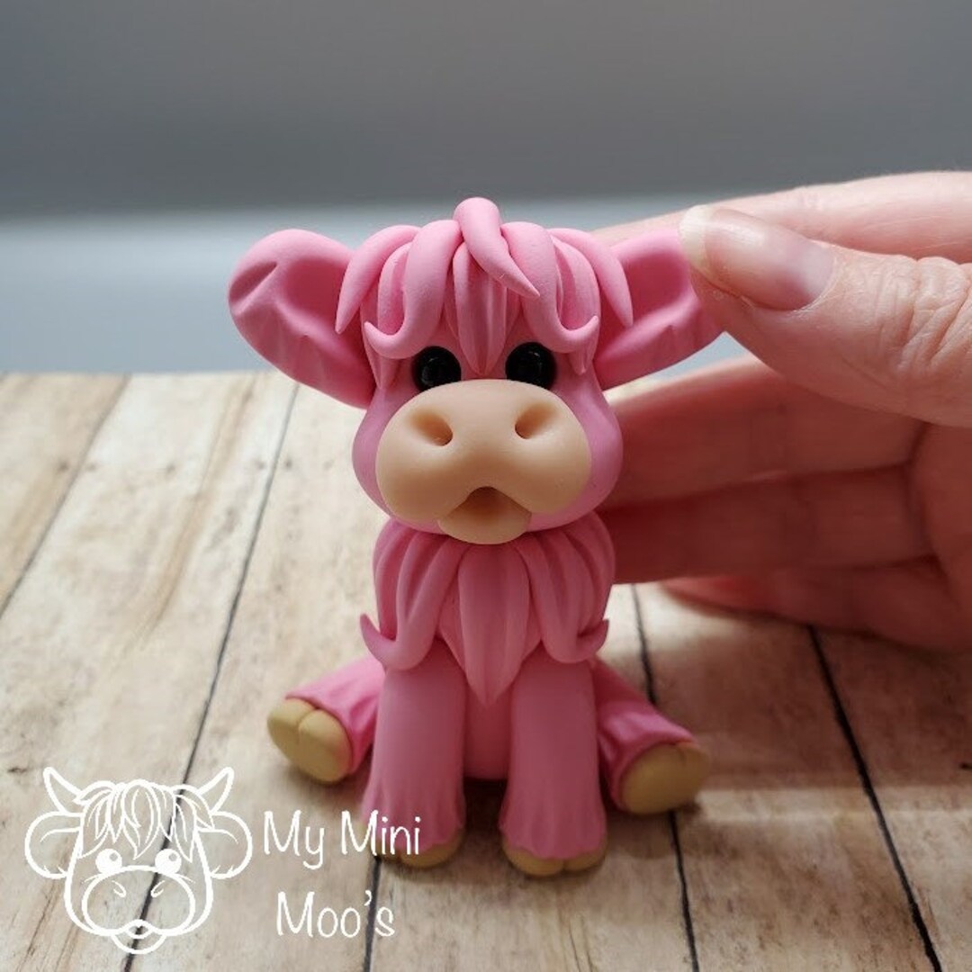 Candy! the "mini Moo" Polymer Clay Sculpture - Etsy