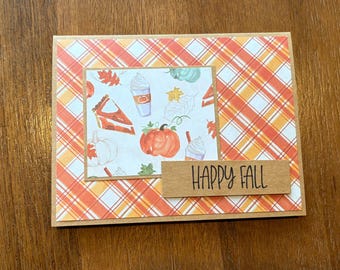Happy Fall Greeting Card With Envelope - Fall Note Card - Hello Fall ...