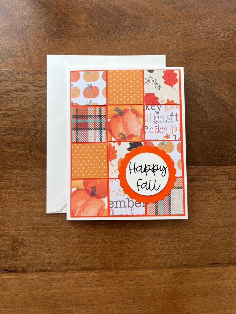 Happy Fall Greeting Card With Envelope - Fall Note Card - Hello Fall ...