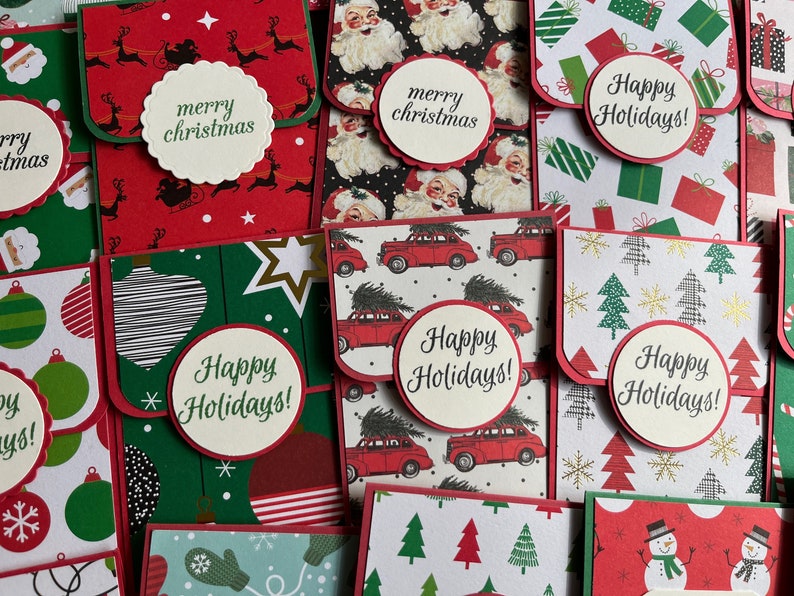Assorted Christmas and Holiday Gift Card Holders - Festive Gift Card ...
