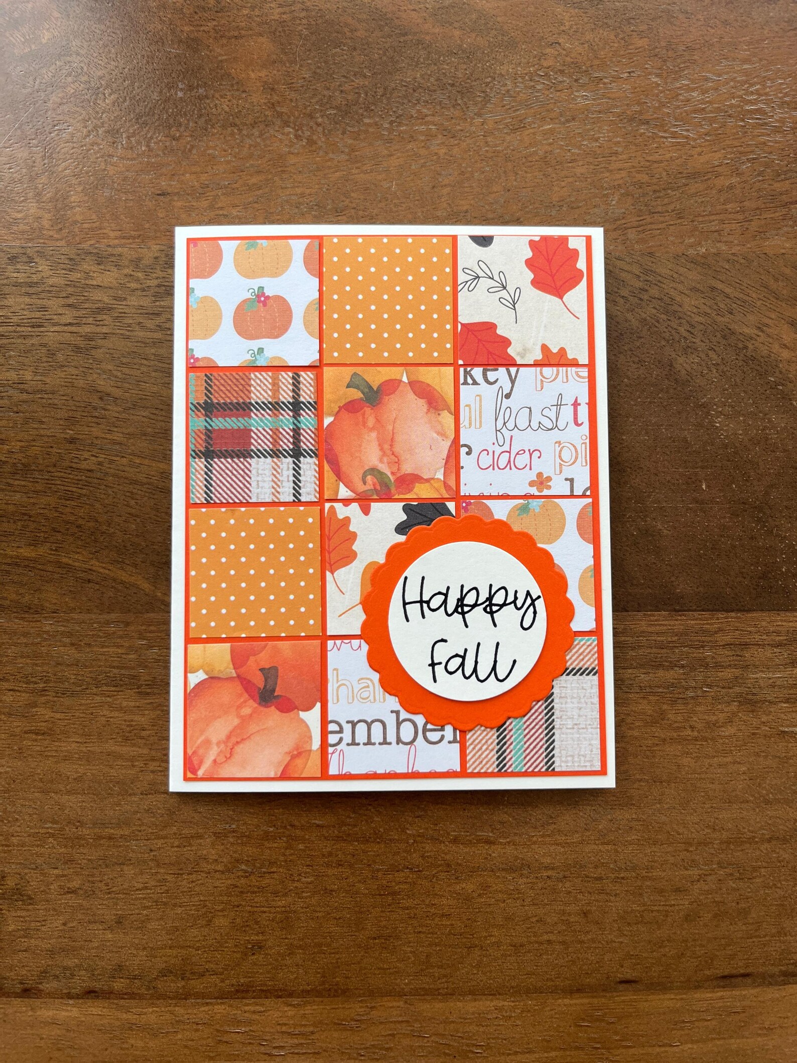 Happy Fall Greeting Card With Envelope - Fall Note Card - Hello Fall ...