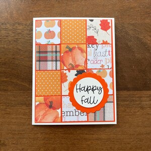 Happy Fall Greeting Card With Envelope - Fall Note Card - Hello Fall ...