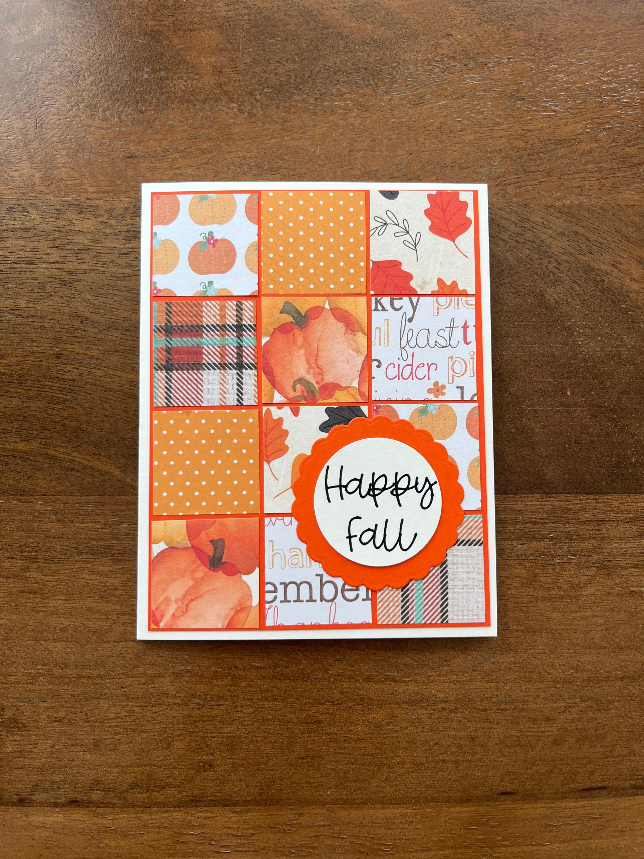 Happy Fall Greeting Card With Envelope - Fall Note Card - Hello Fall ...