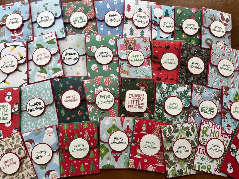 Assorted Christmas and Holiday Gift Card Holders - Festive Gift Card ...