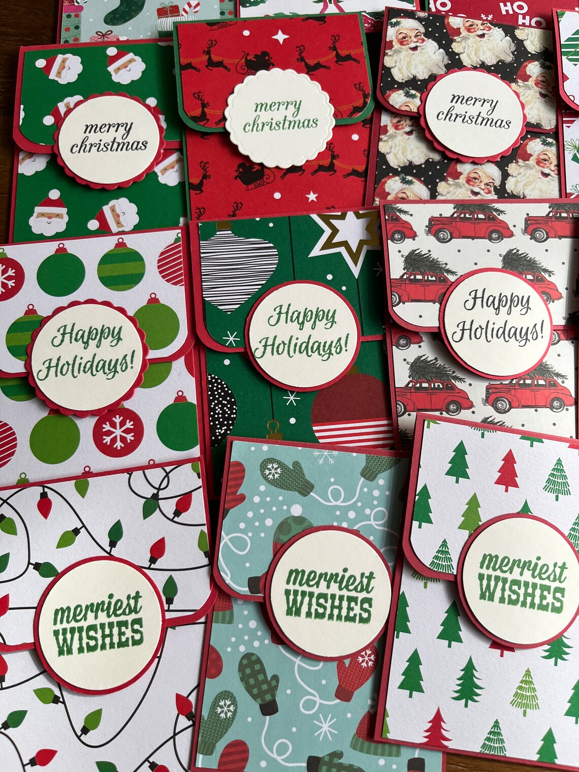Assorted Christmas and Holiday Gift Card Holders - Festive Gift Card ...