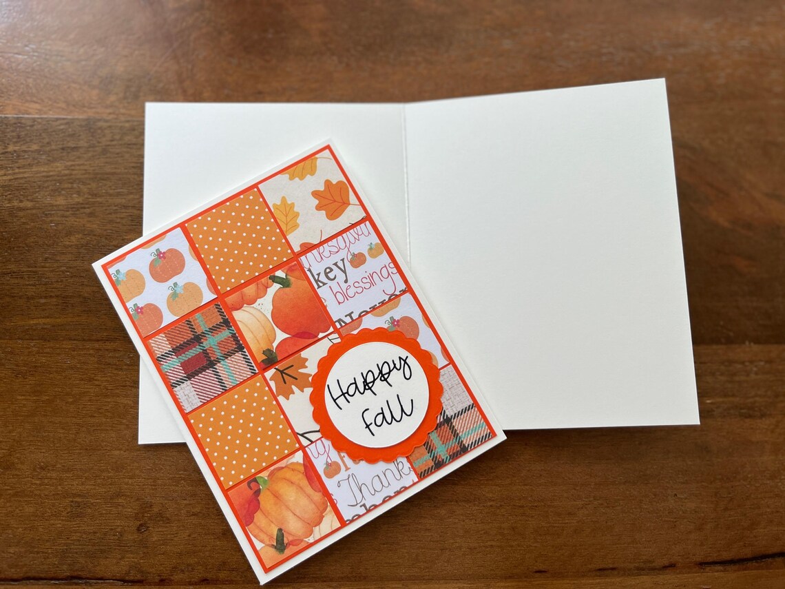 Happy Fall Greeting Card With Envelope - Fall Note Card - Hello Fall ...
