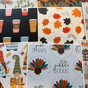 Assorted Fall Note Cards With Envelopes - Thanksgiving Note Cards ...