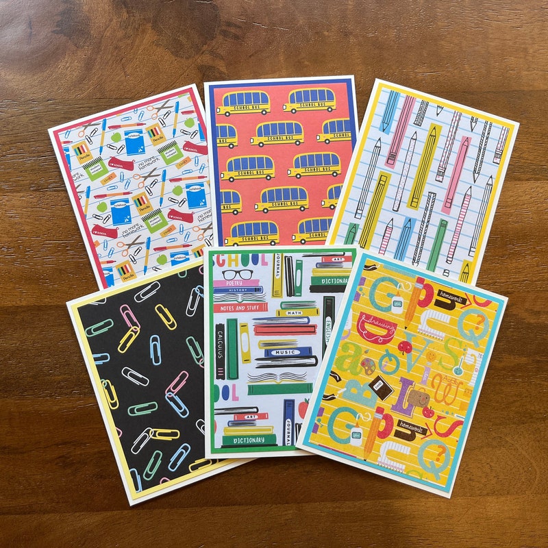 Back to School Cards - Etsy