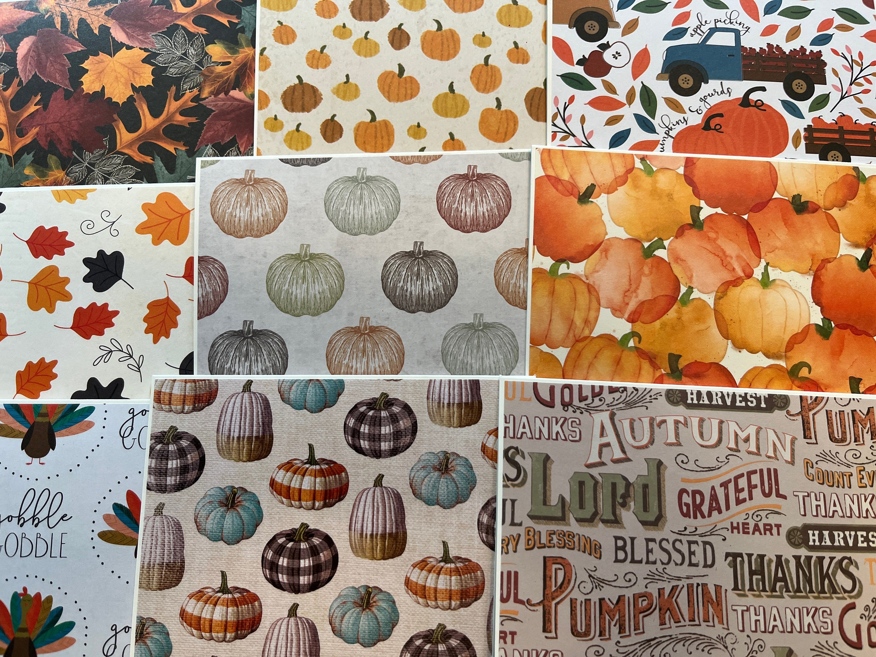 Assorted Fall Note Cards With Envelopes - Thanksgiving Note Cards ...