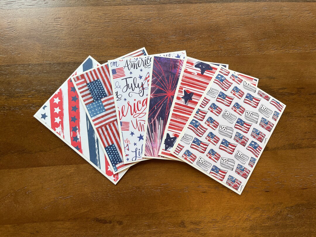 Assorted Patriotic Note Cards With Envelopes - July 4th Cards - America ...