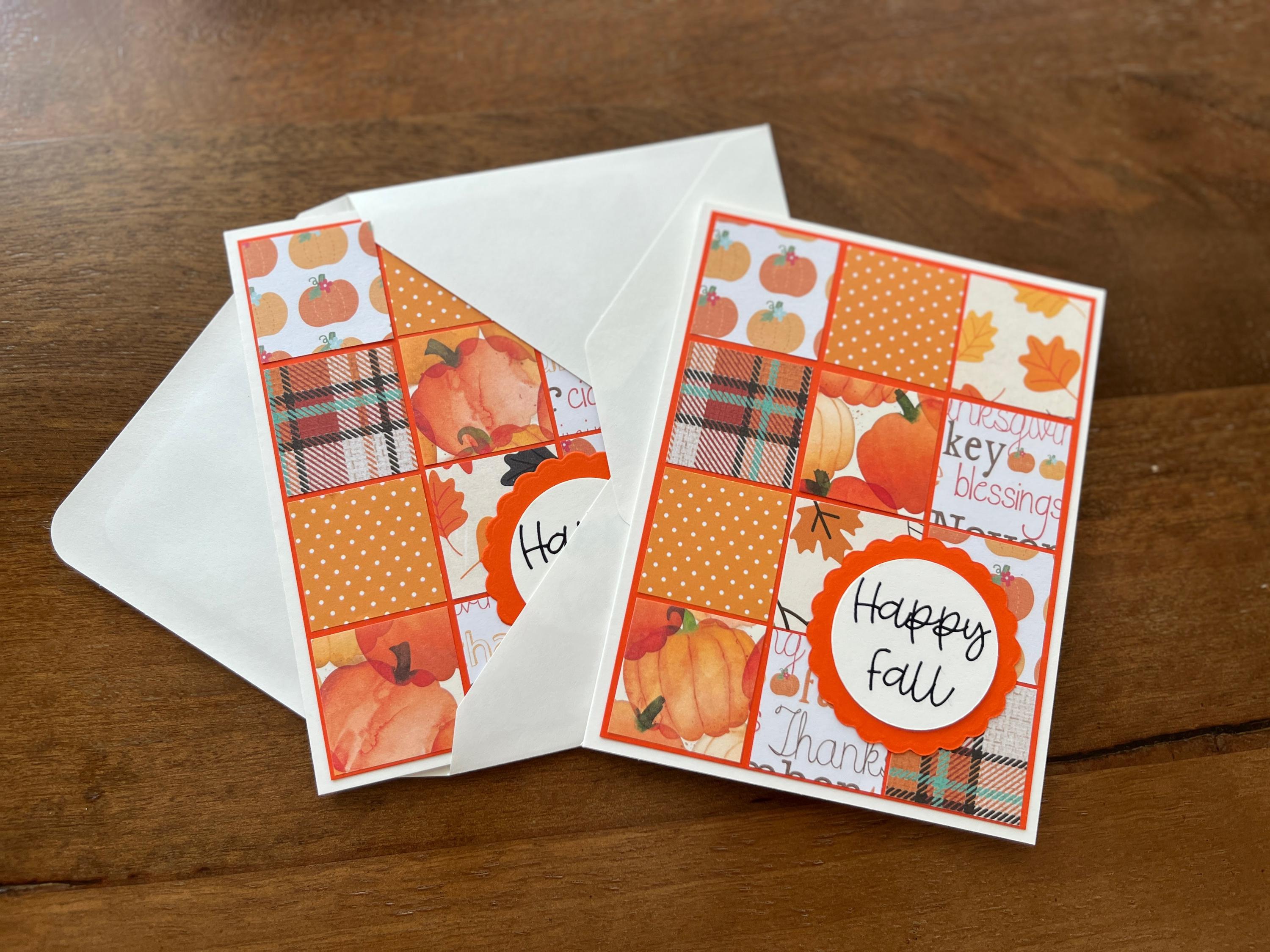 Happy Fall Greeting Card With Envelope - Fall Note Card - Hello Fall ...