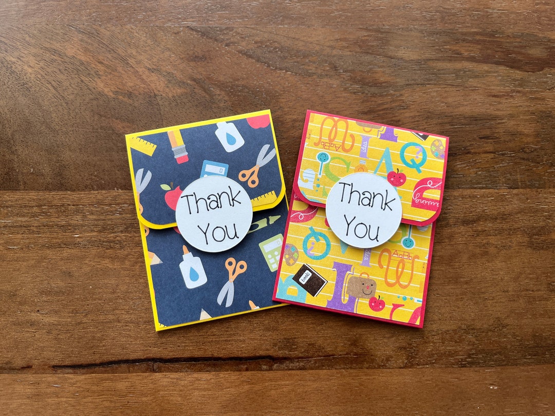 Teacher Appreciation Gift Card Holders - Teacher Gifts - Teacher Thank ...