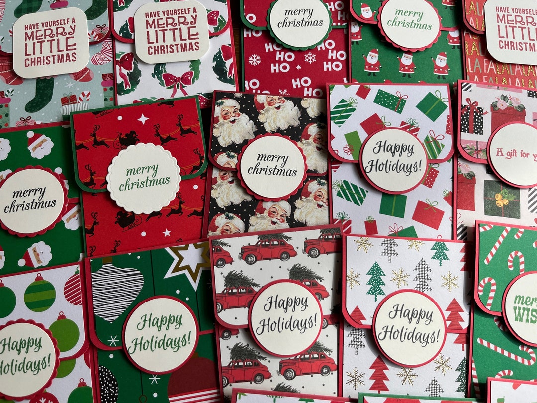 Assorted Christmas and Holiday Gift Card Holders - Festive Gift Card ...