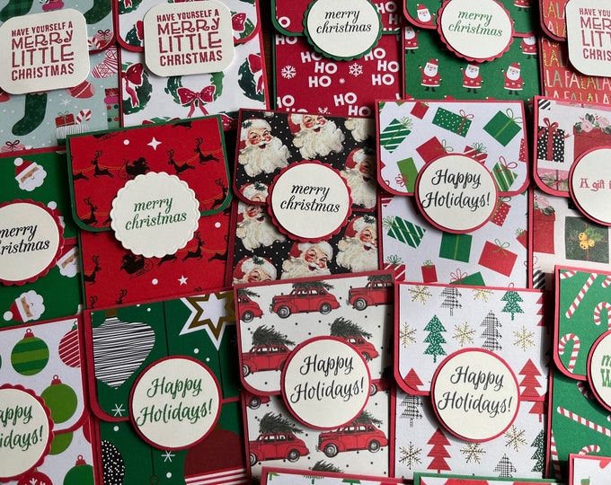 Assorted Christmas and Holiday Gift Card Holders - Festive Gift Card ...